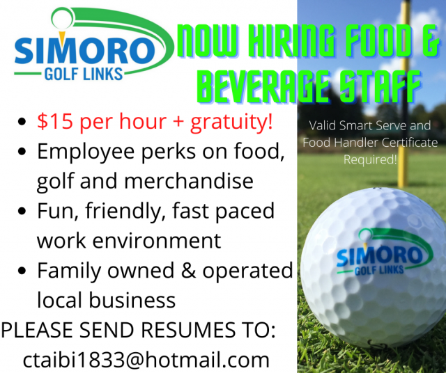 Simoro Golf Links - Job Opportunities